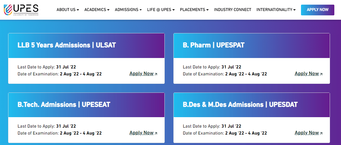 UPES DAT Application Form 2023 (Till Apr 6): Fees, Corrections ...