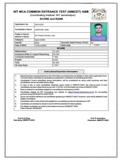 NIMCET Result 2024 (Jun 25): Release Date, Downloading Process