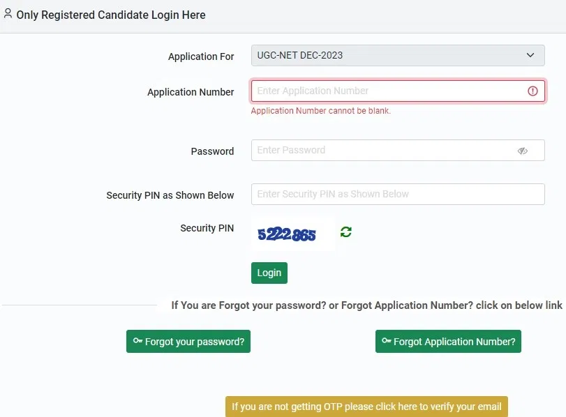 UGC NET Dec Application Form 2023: Correction (Closed)