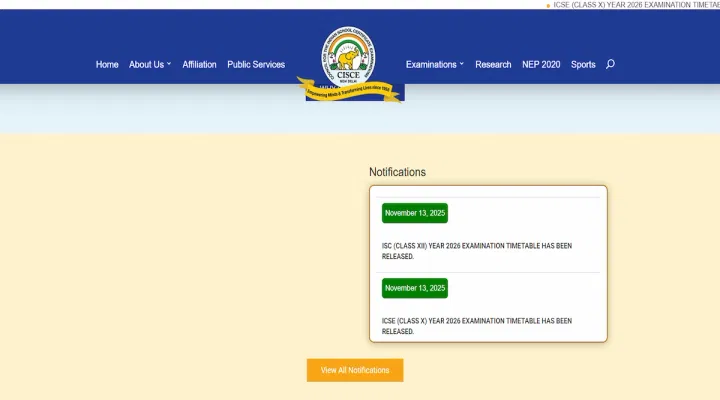 ICSE 2026 Time Table Released: Check Official Dates - Getmyuni